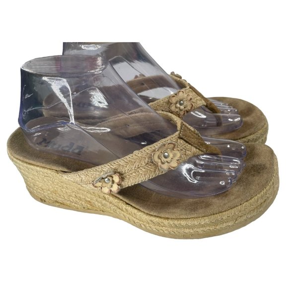 Mudd | Shoes | Vtg Mudd Womens Y2k 9s Chunky Flower Espadrille Platform ...